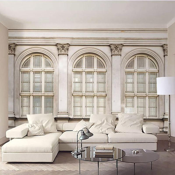 Beautiful Decorative Windows Wallpaper Mural, Custom Sizes Available ...